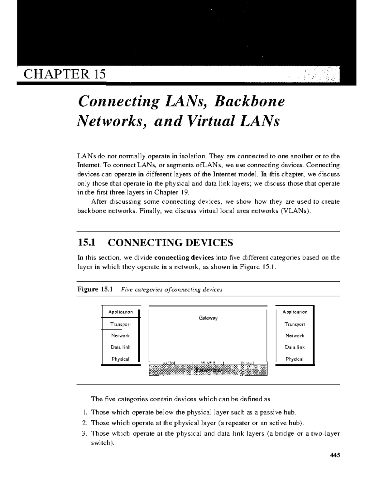 Connecting- Devices 231121 102552 - CHAPTER 15 Connecting LANs, Backbone Networks, and Virtual ...