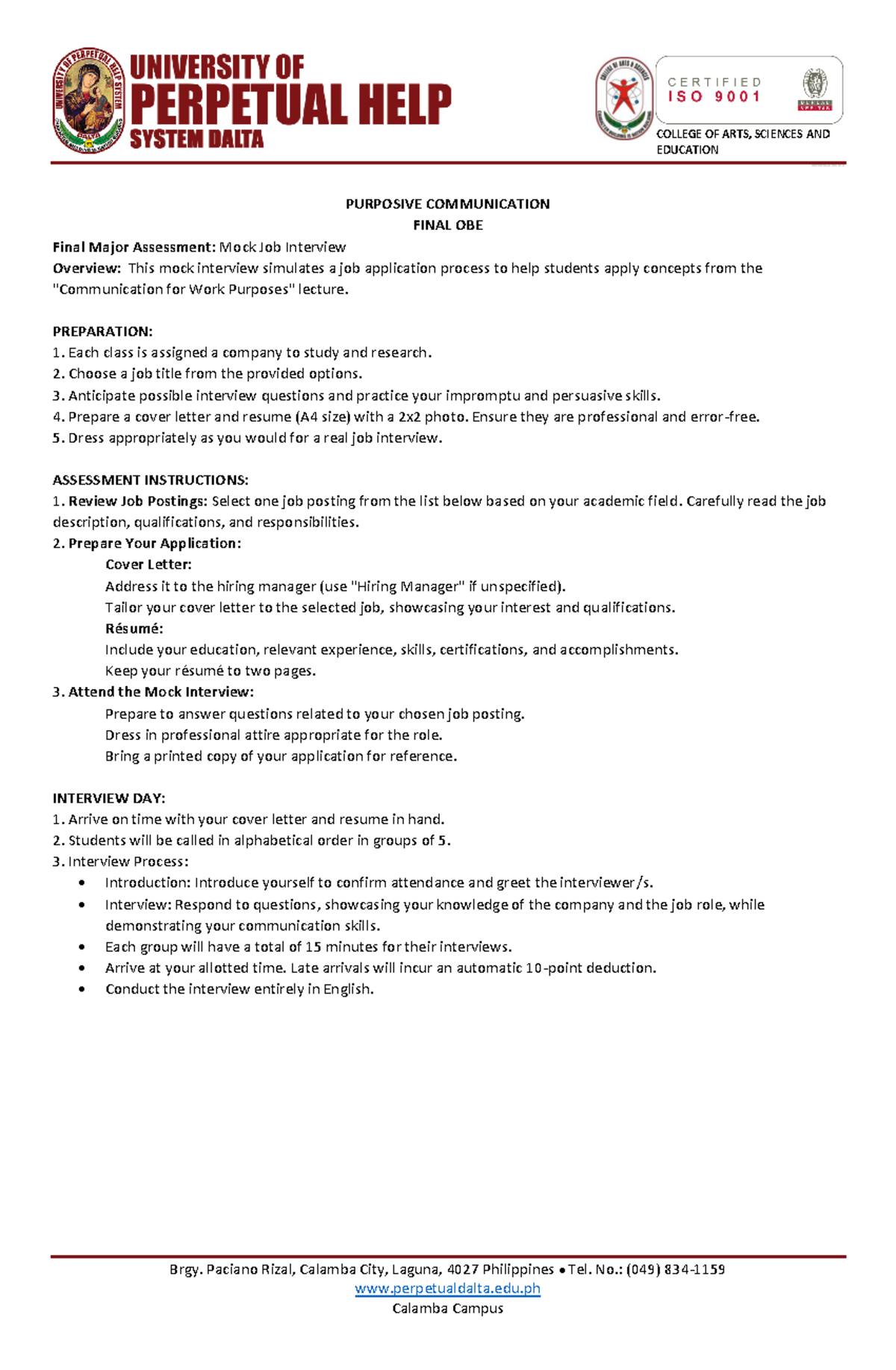 Purcomm- Final-OBE - SHEESH - UPHSDCC-QAD-LH 04242024 Brgy. Paciano ...