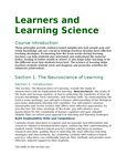 D664 - Learners and Learning Science - Studocu