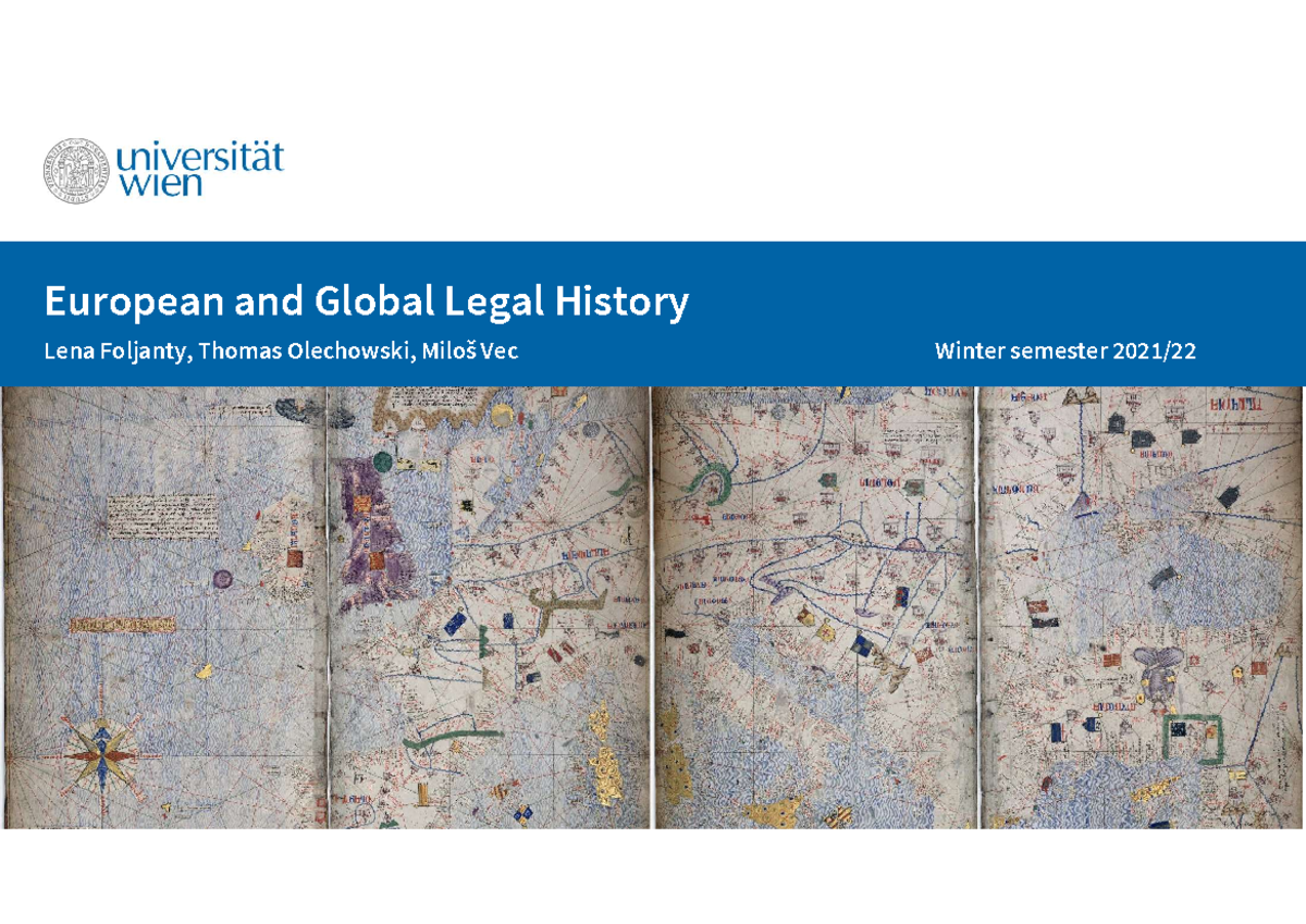 Ius Commune - European and Global Legal History Overview (WS 2025 ...