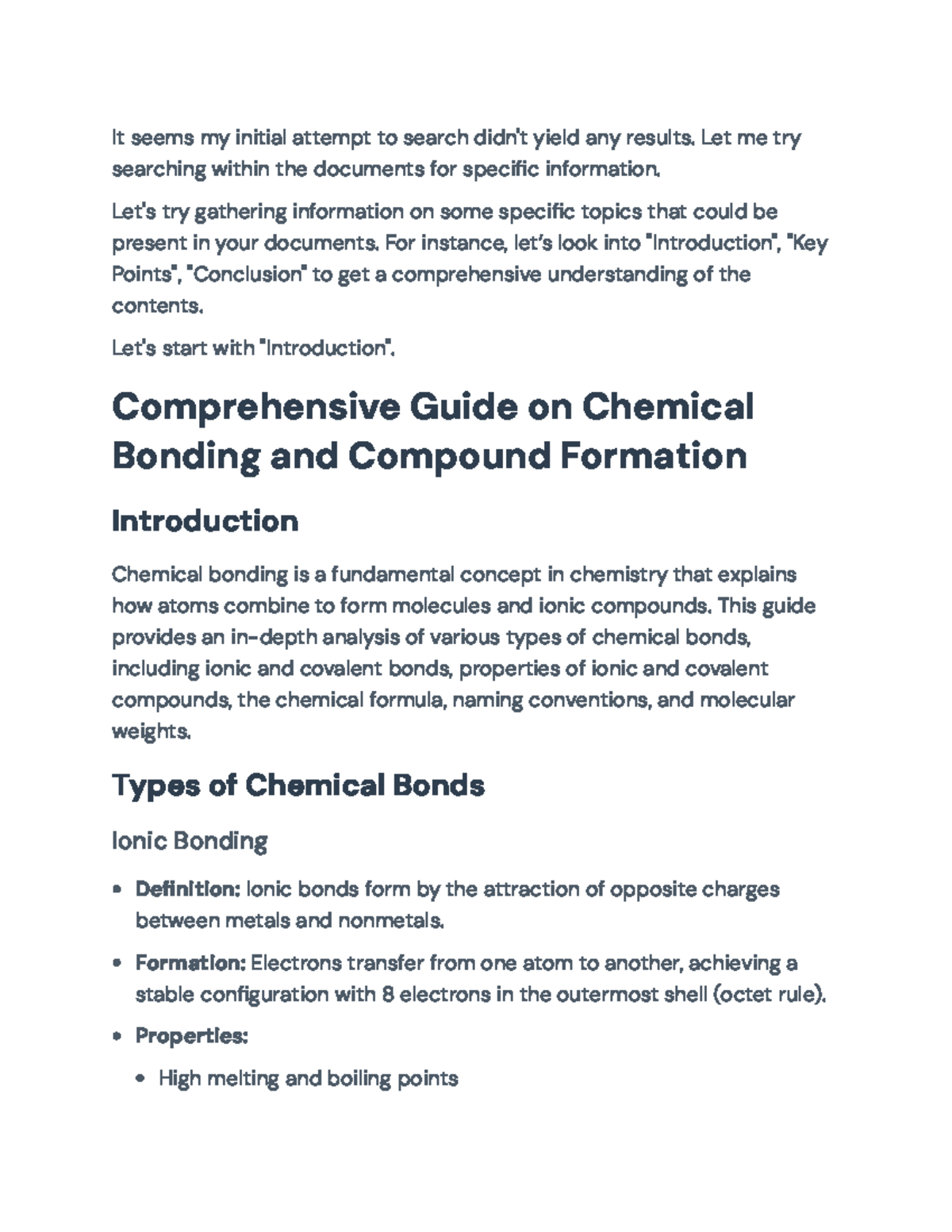 CHEM101 Final Exam Guide on Chemical Bonding & Compound Formation - Studocu