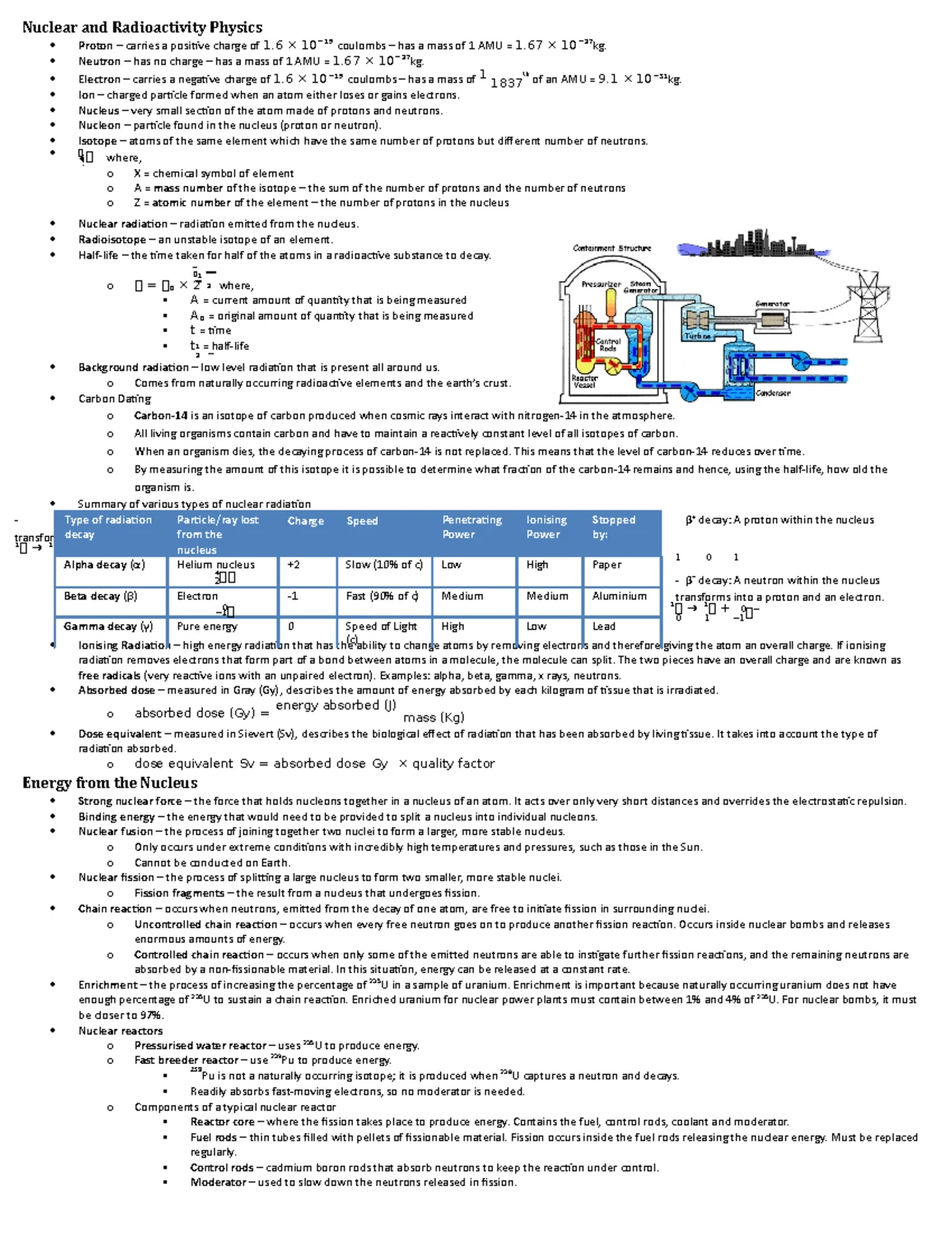 Physics Formulae and Data sheet YEAR 11 2020 - PHYSICS YEAR 11 FORMULAE ...