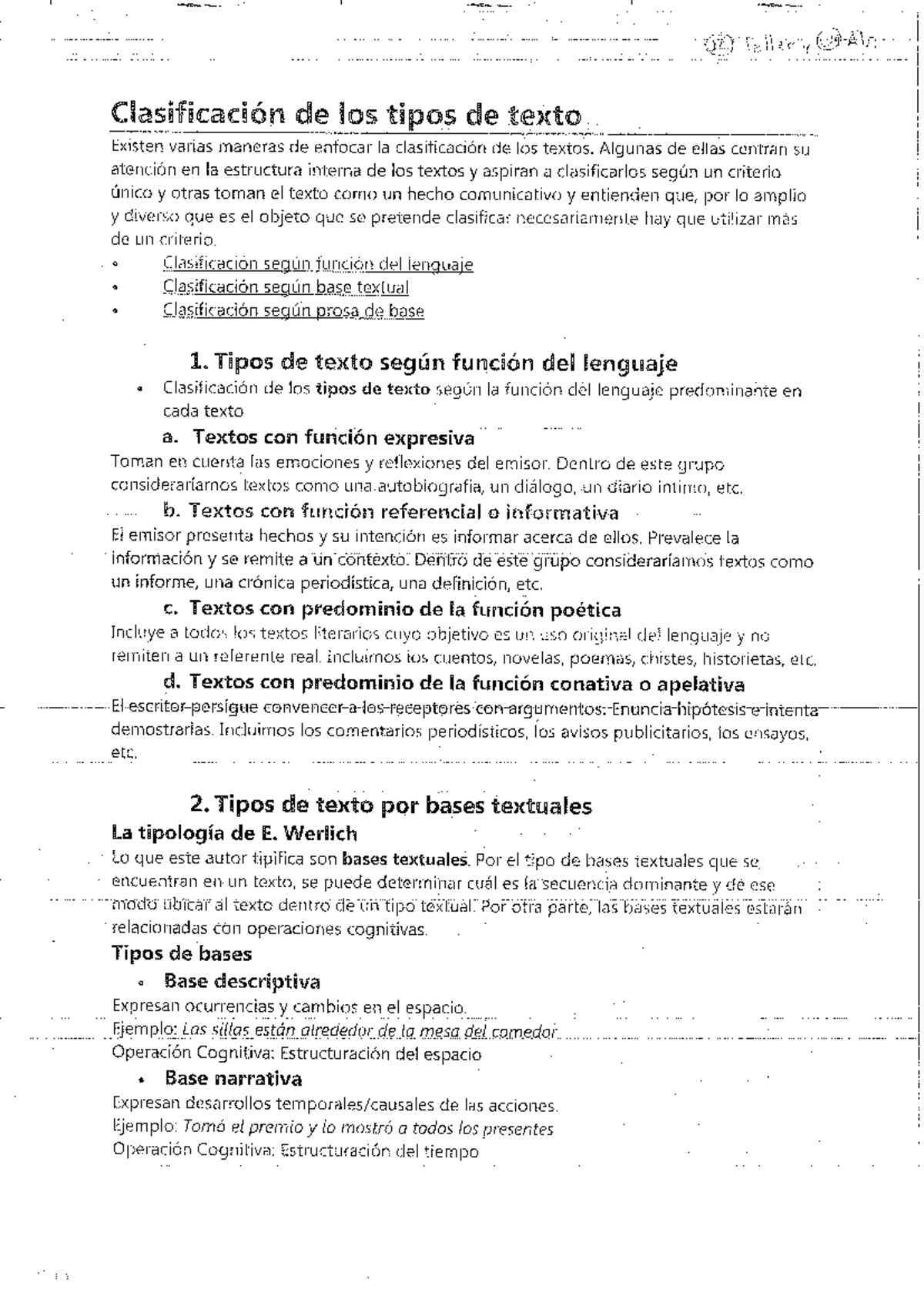 Clasificación de los Tipos de Textos: Funciones y Estructuras - Studocu