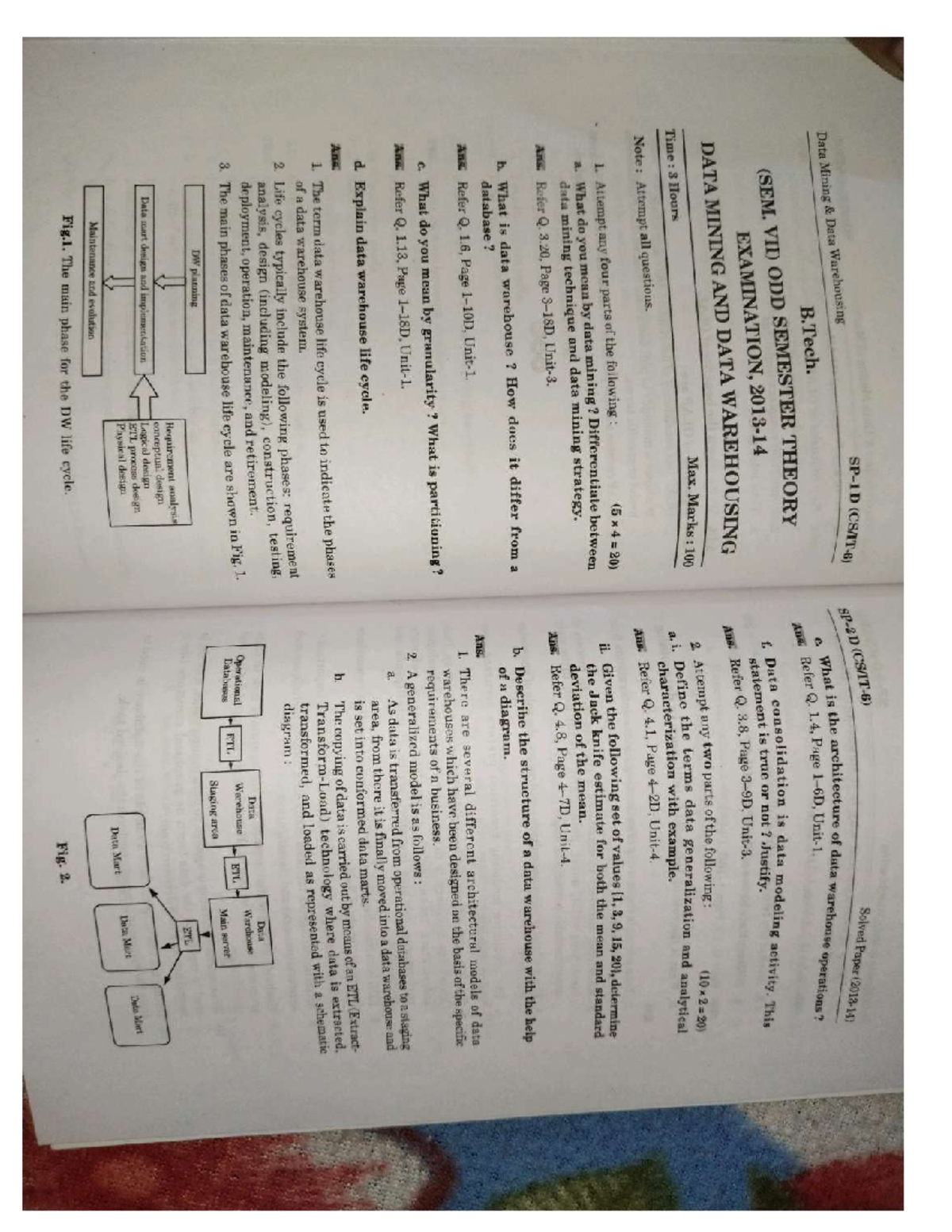 Data Mining & Data Warehousing: Solved Paper (SEM. VII) ODD SEM THEORY EXAM 2013-2024 - Studocu