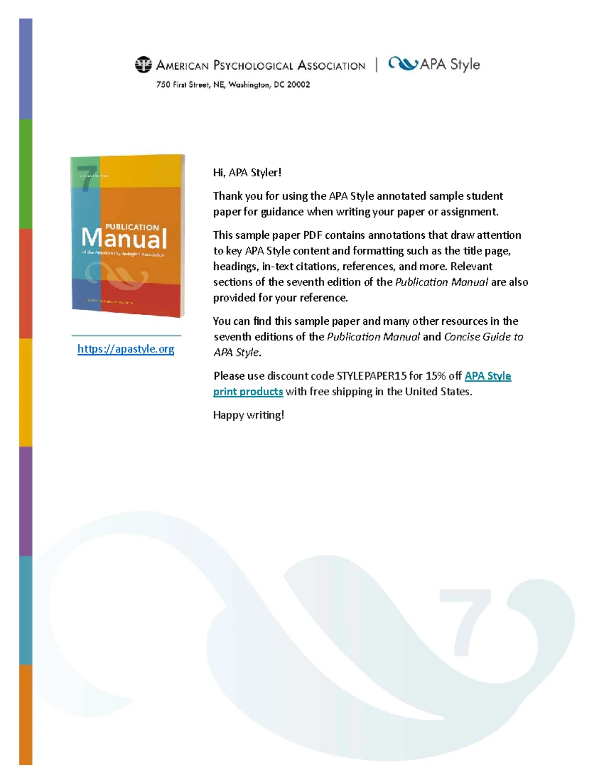 APA 7th Edition Student Paper Setup Guide: Key Formatting Tips - Studocu