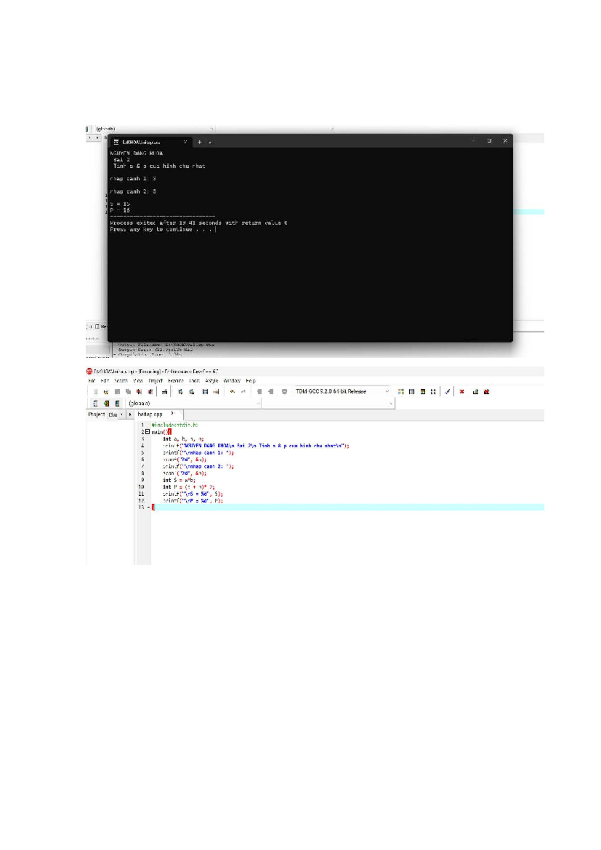 CS211BF Final Exam: Calculating Area and Perimeter of Rectangles - Studocu