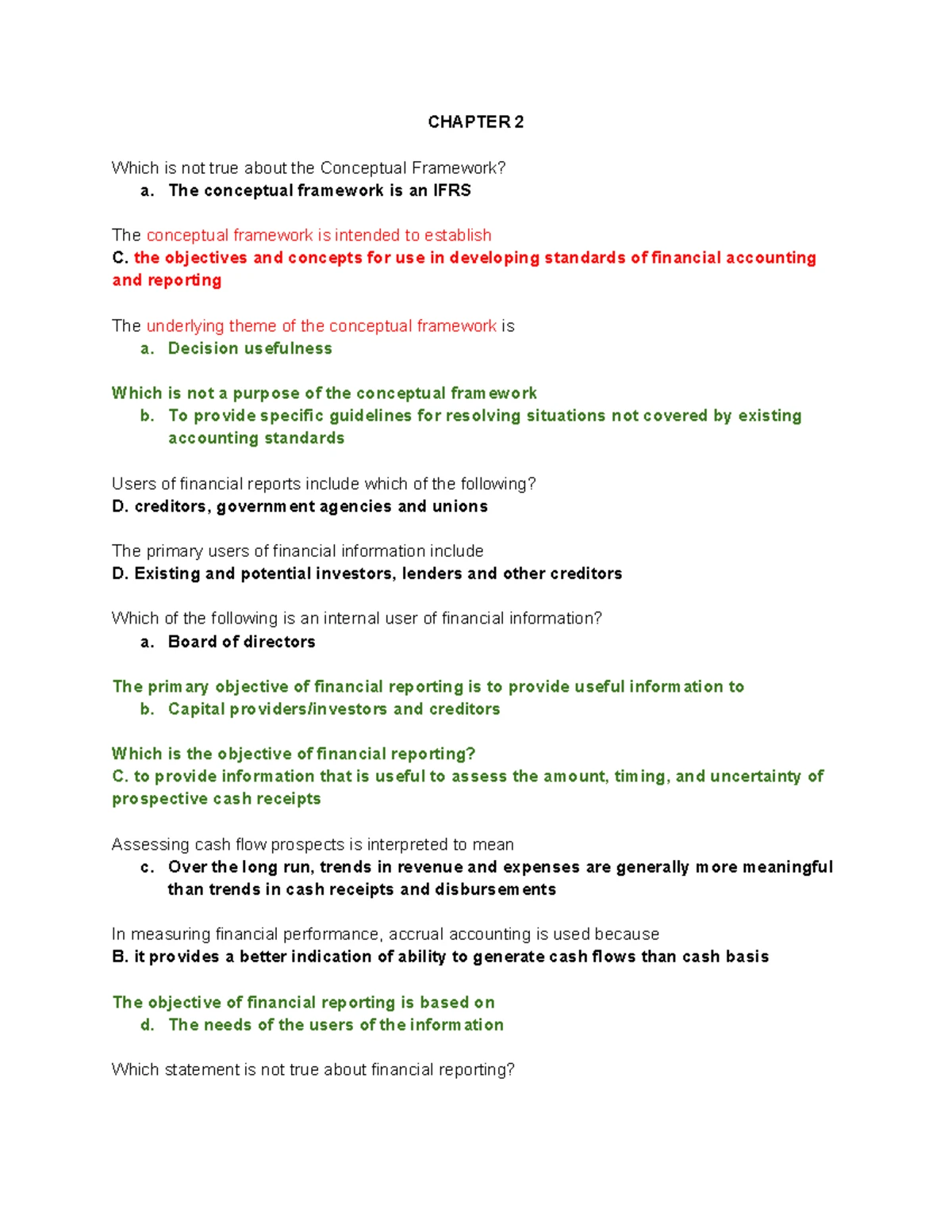 Chapter 1 - CFAS - Valix Notes on Accounting Concepts & MCQs - Studocu