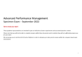 APM (P5) - ACCA - ACCA Advanced Performance Management - Studocu