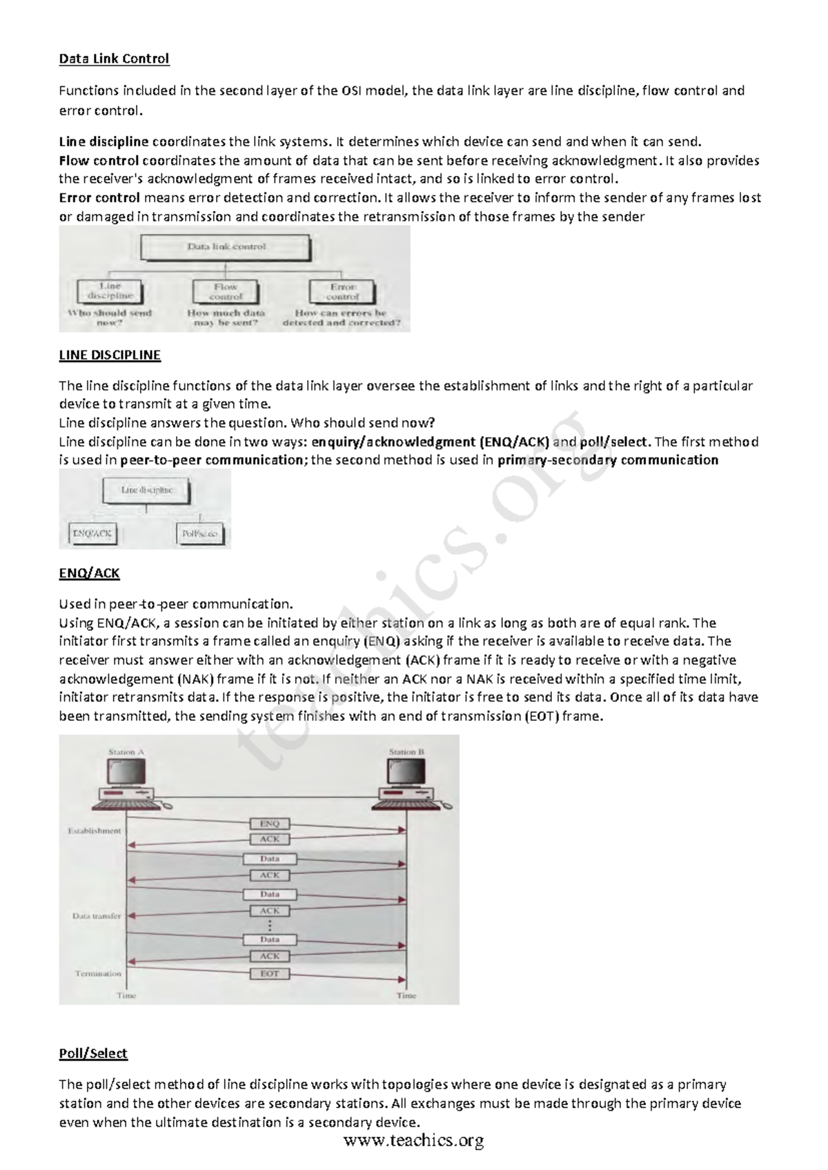 DCOF 3: Comprehensive Notes on Data Link Control Functions - Studocu
