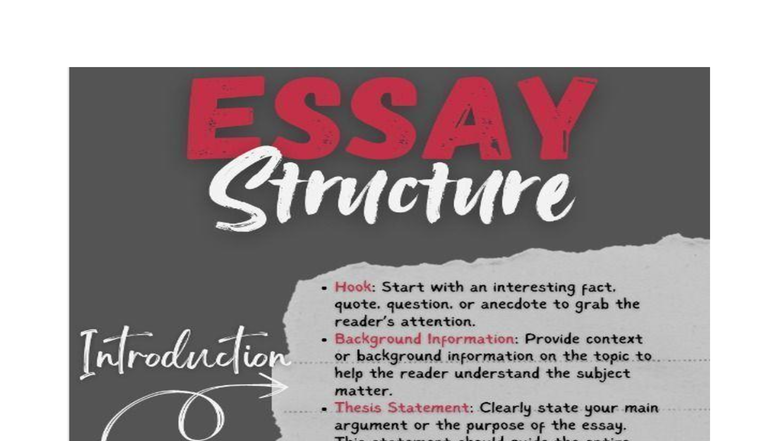 Essay Structure Guide: Crafting a Compelling Argument - Studocu