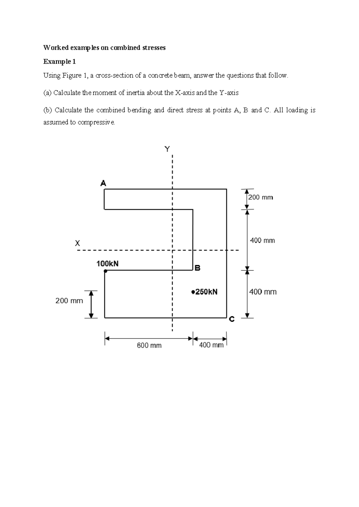 Worked Examples on Combined Stresses (ENG101) - Studocu