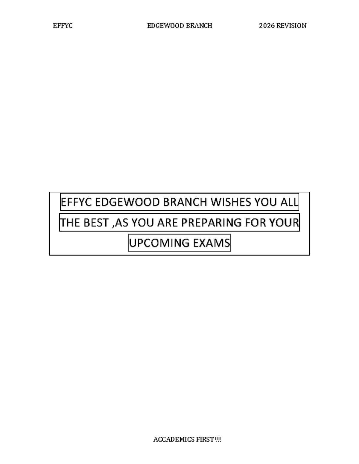 EFFYC 2026 Revision: Educational Psychology & Behaviourism - Studocu