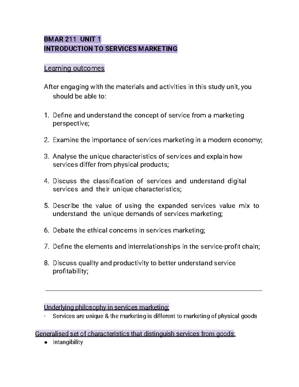 BMAR211 UNIT 1 - Summary Brand Management - BMAR 211 UNIT 1 ...