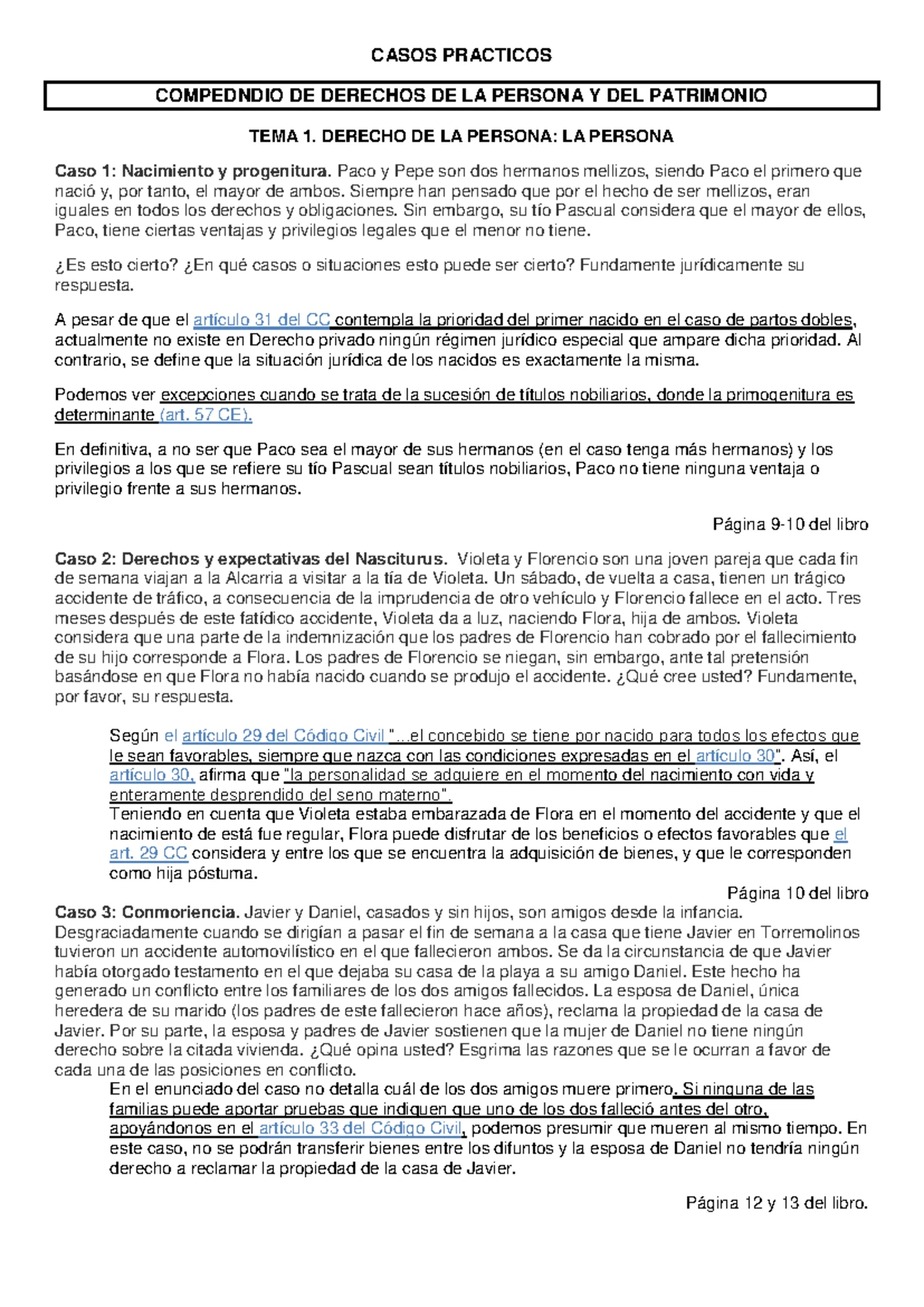 Casos prácticos resueltos: Guía completa de estudio - Studocu