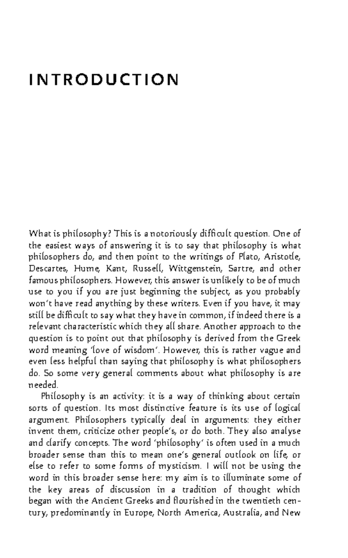 What is Philosophy and Epistemology 1st Handout - I N T R O D U C T I O ...