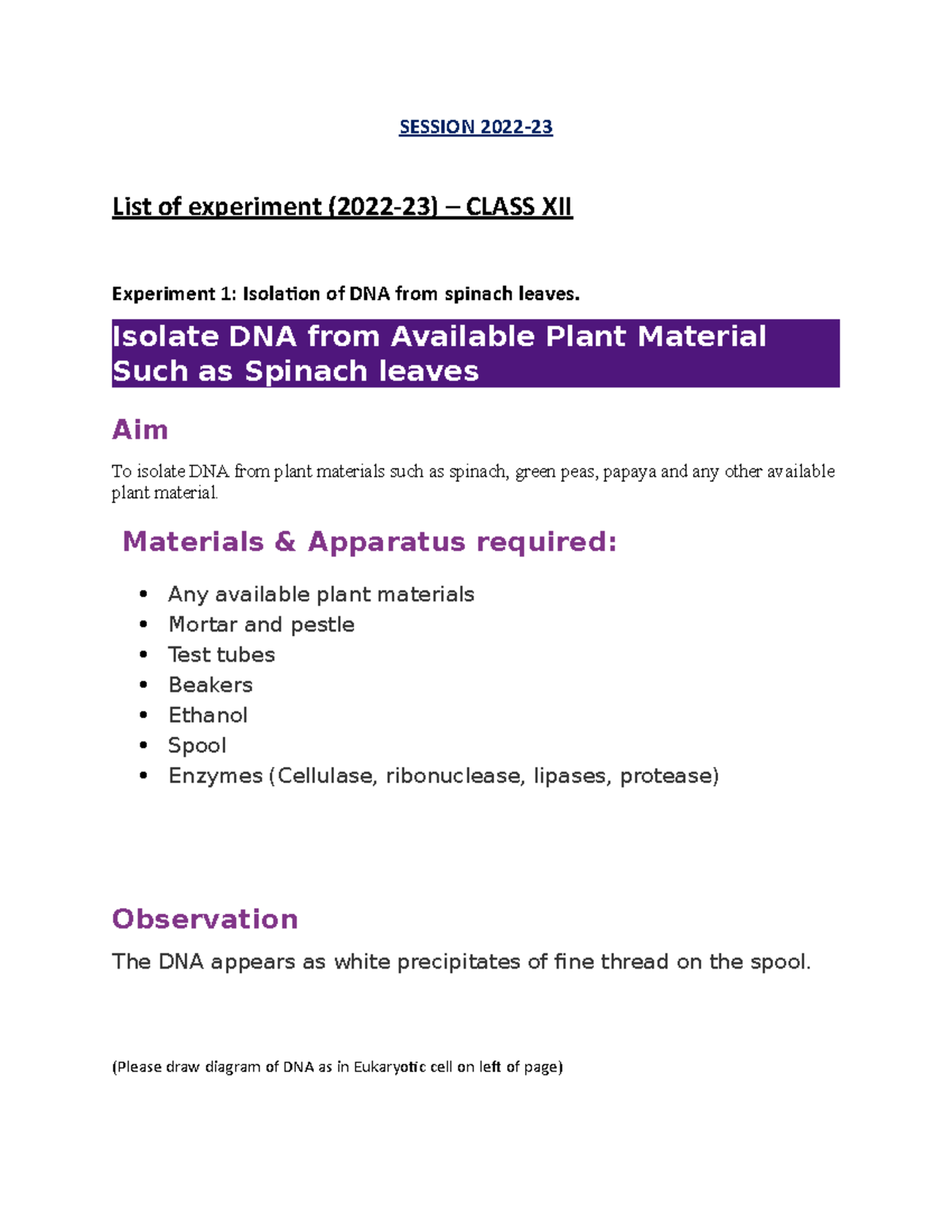 Class 12 practicals - Psychology practical - SESSION 2022- List of experiment (2022-23) – CLASS ...