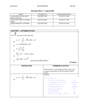 Aqil - Nice - Example I 4) cost-1) = y cos y= I o -1 sin y= of = 0 cos ...