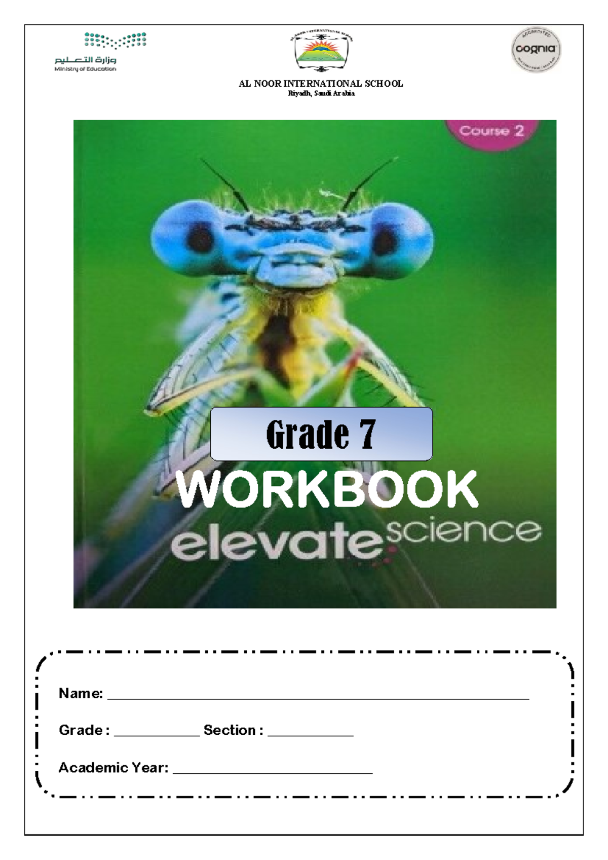 Elevate Science Grade 7 Workbook: The Cell System & Body Systems - Studocu
