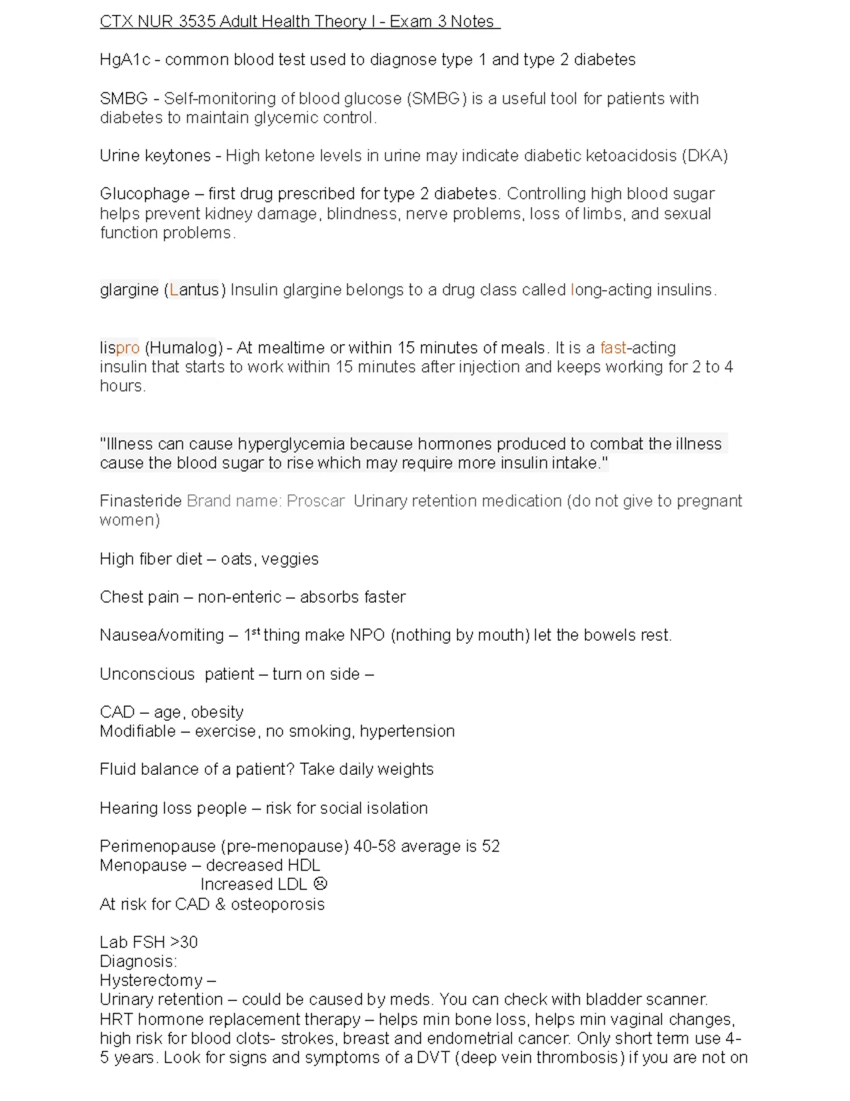 Adult Health Theory Exam 3 ATI practice quiz - Diabetic ketoacidosis is ...