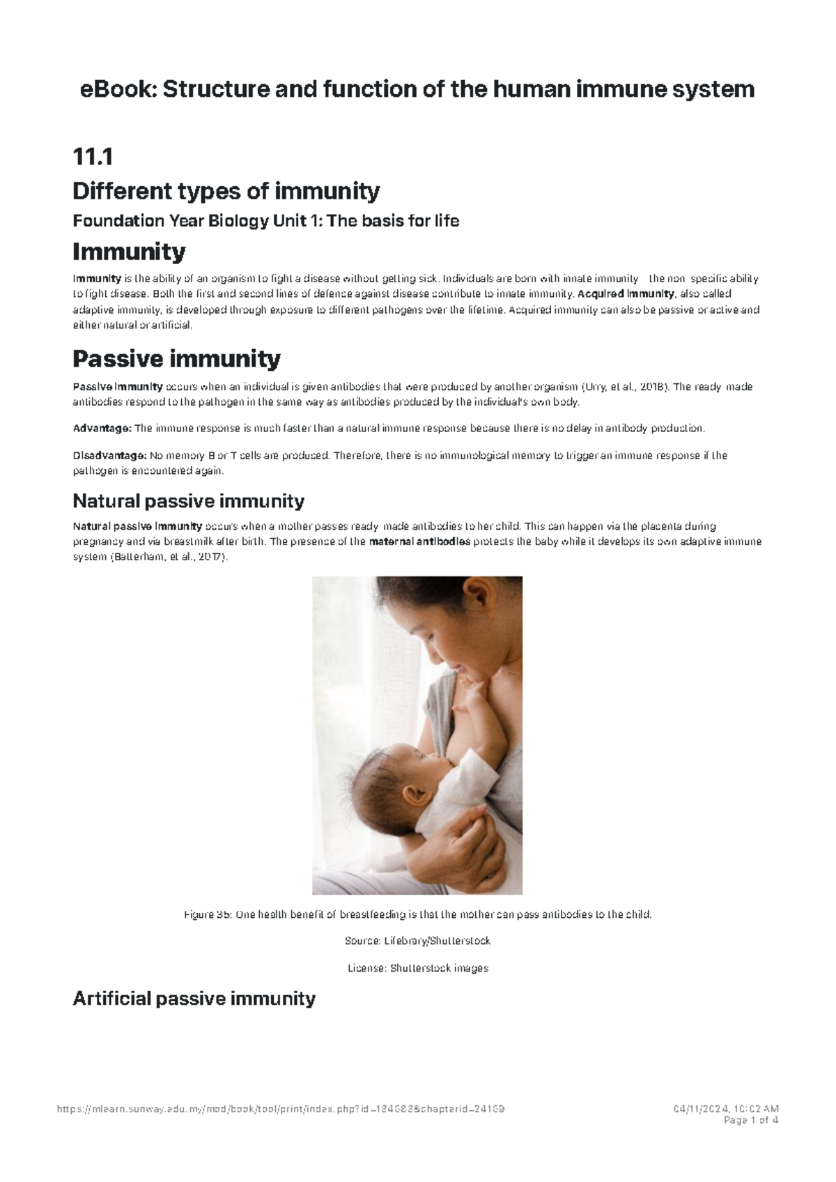 eBook: Structure & Function of the Human Immune System - Unit 1 - Studocu