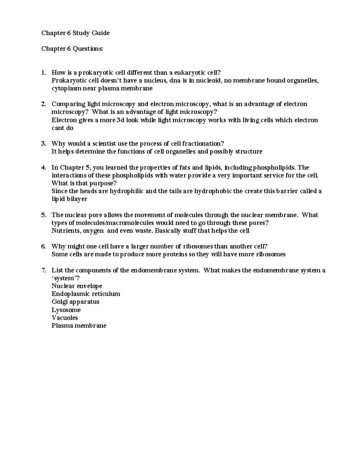 Chapter 6 Study Guide: Key Concepts and Questions - Studocu