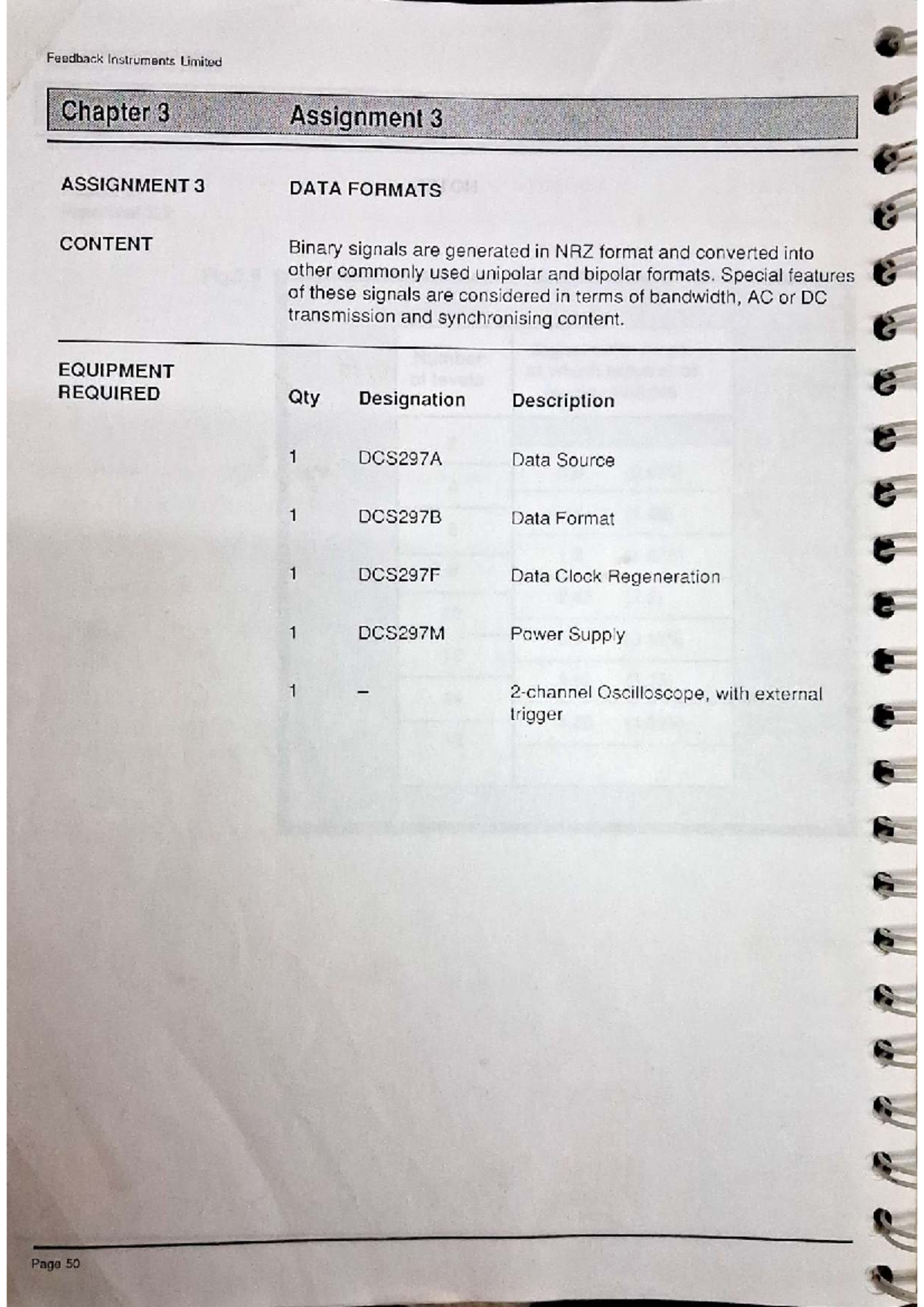 Digital Communications System: Chapter 3 Assignment 3 - Data Formats ...