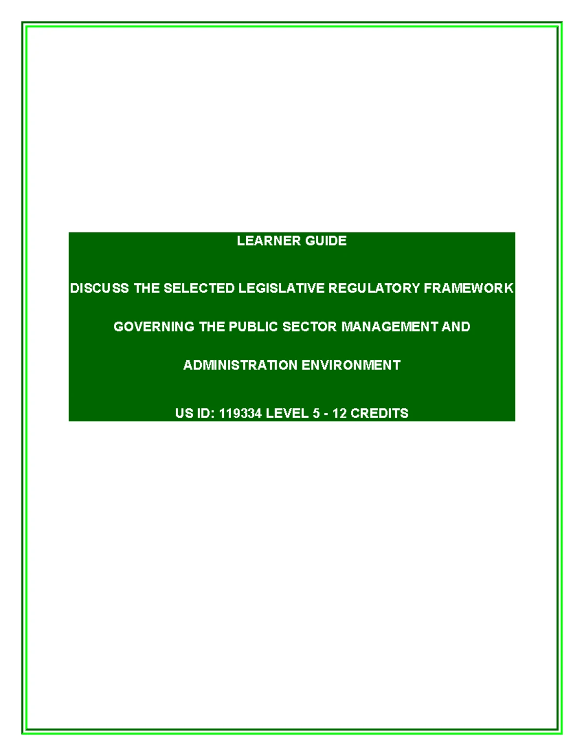 252029 Learner Guide - Management and business leadership studies - Learner Guide Lead people ...