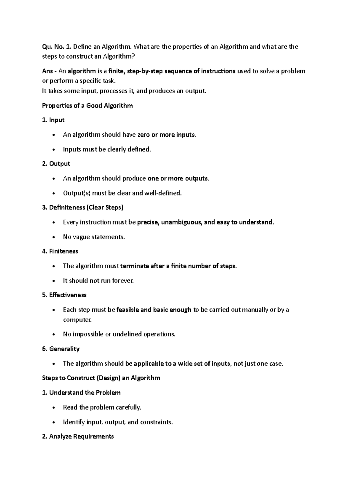 CS101: Lecture Notes on Algorithms and Data Structures - Studocu