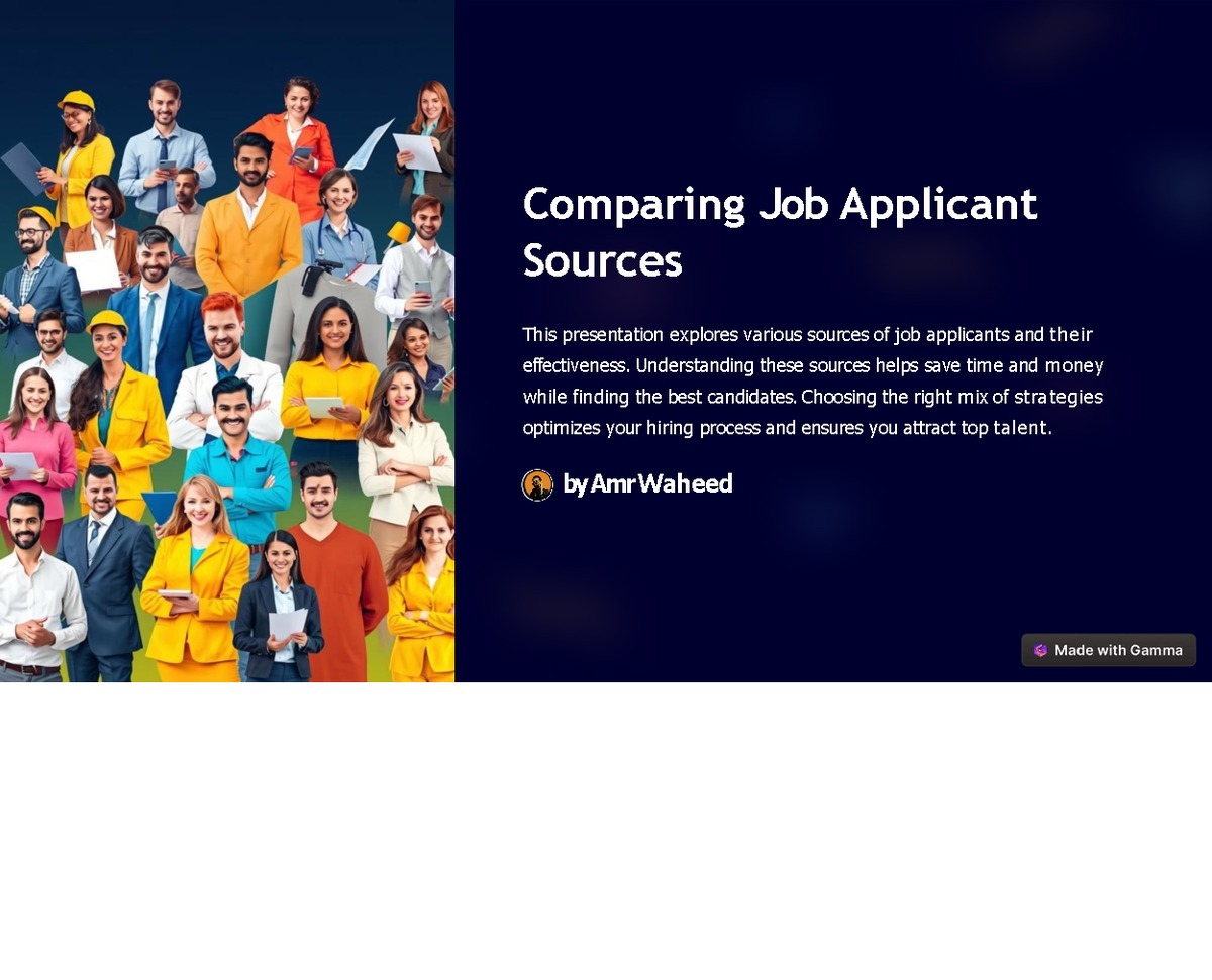 Comparing Job Applicant Sources: Pros, Cons & Optimal Strategies - Studocu