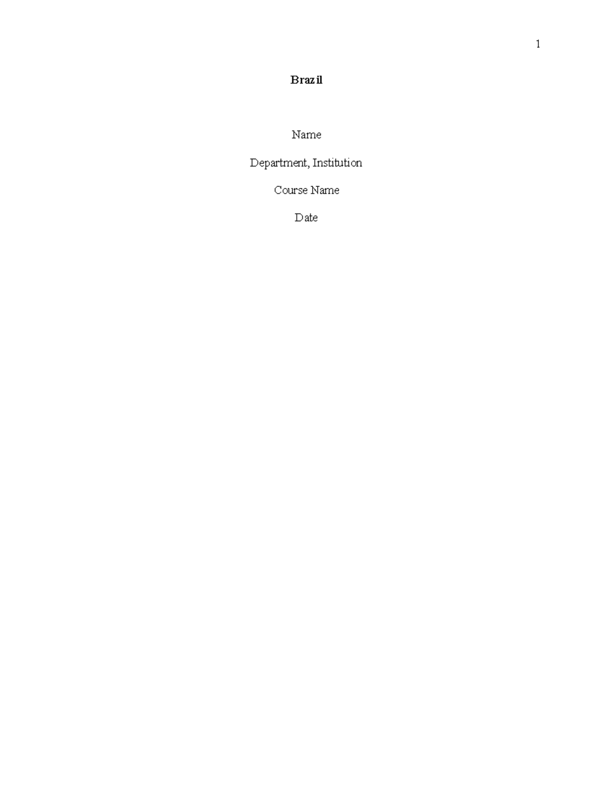 PEST Analysis of Brazil: Economic, Political, and Social Insights - Studocu