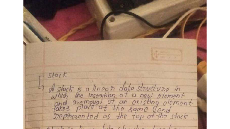 Data Structures: Stack and Queue Concepts (CS101) - Studocu