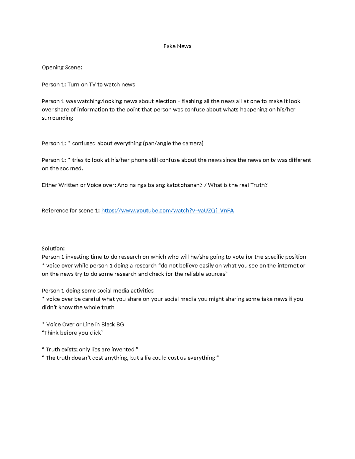 Fake News Scene Analysis: Understanding Truth vs. Misinformation - Studocu