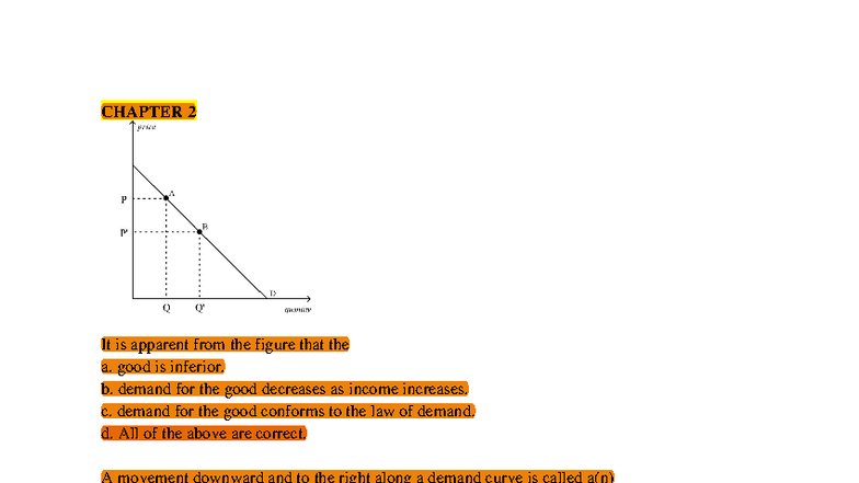 CHAPTER 2: Demand and Supply Concepts in Economics - Studocu