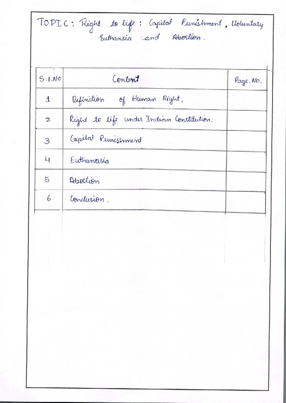 Human Rights Project 0001: Right to Life, Capital Punishment ...