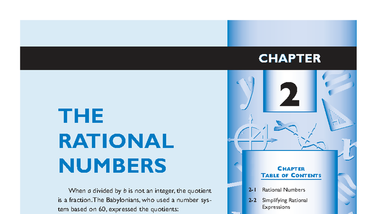 Rational Numbers: Understanding and Simplifying Expressions (14411C02 ...