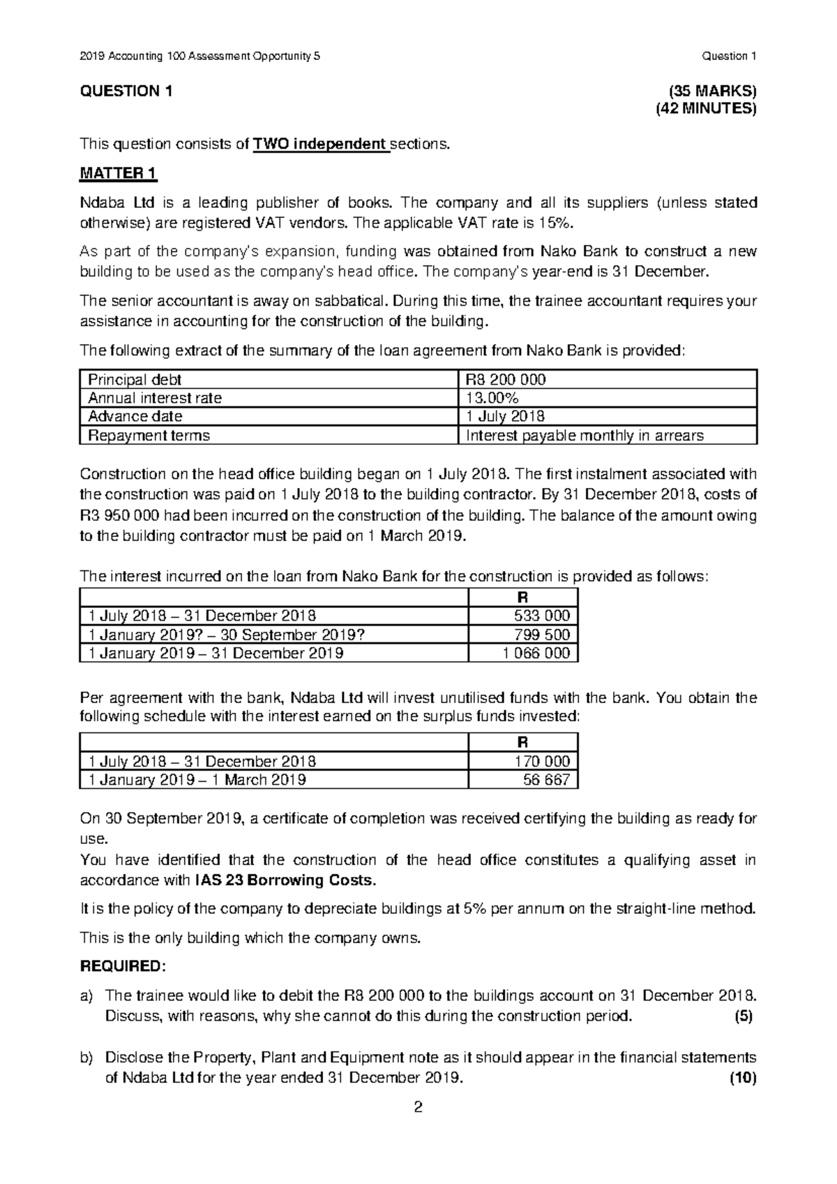 2024 ACC 100 Chapter 16 Practical Class Q1 Analysis and Solutions - Studocu
