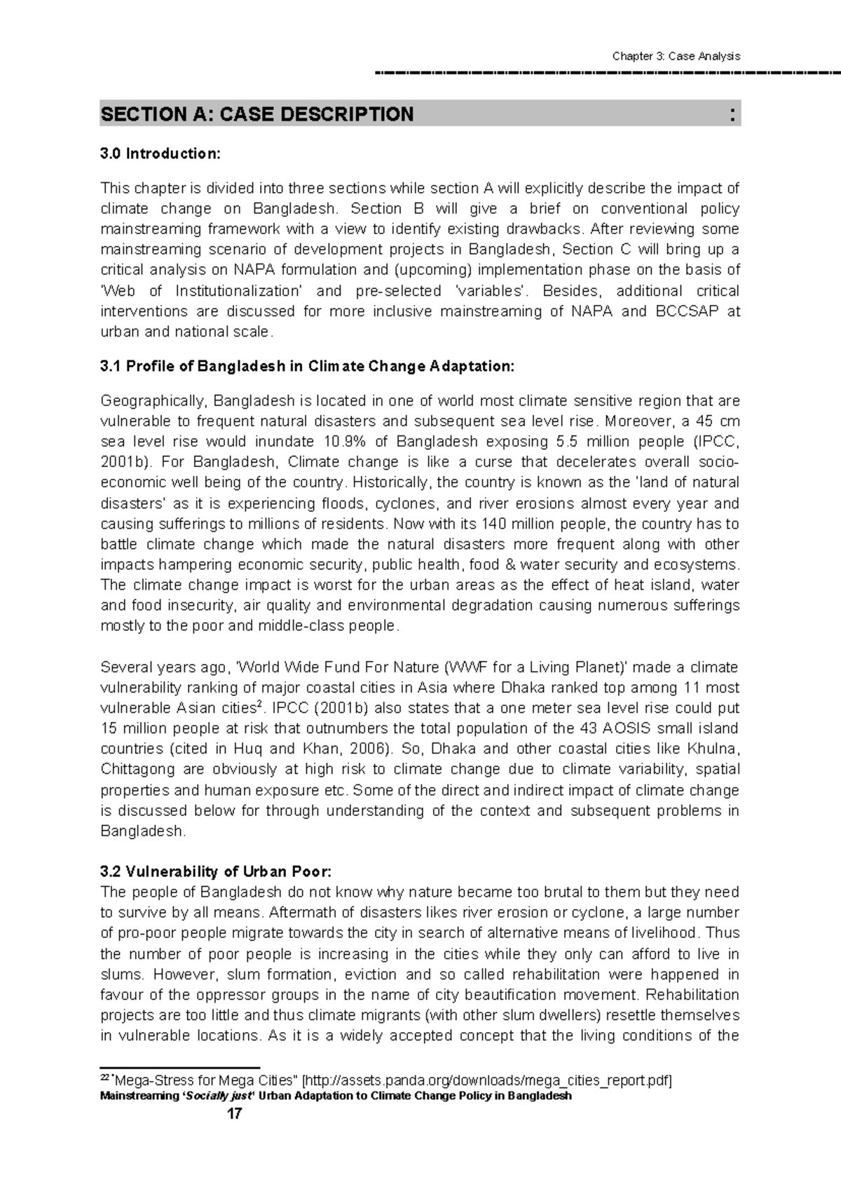 Chapter 3: Case Analysis on Urban Climate Change Adaptation in ...