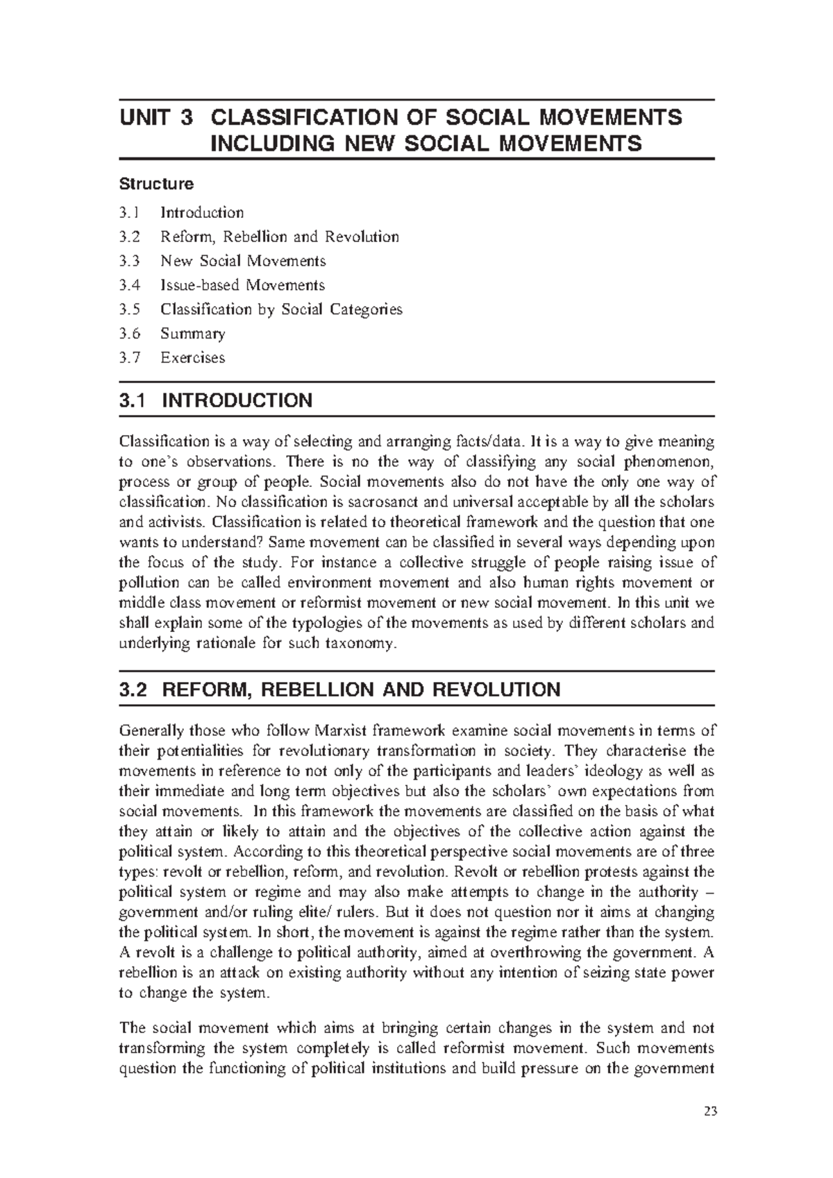 Classification of social movements - UNIT 3 CLASSIFICATION OF SOCIAL ...