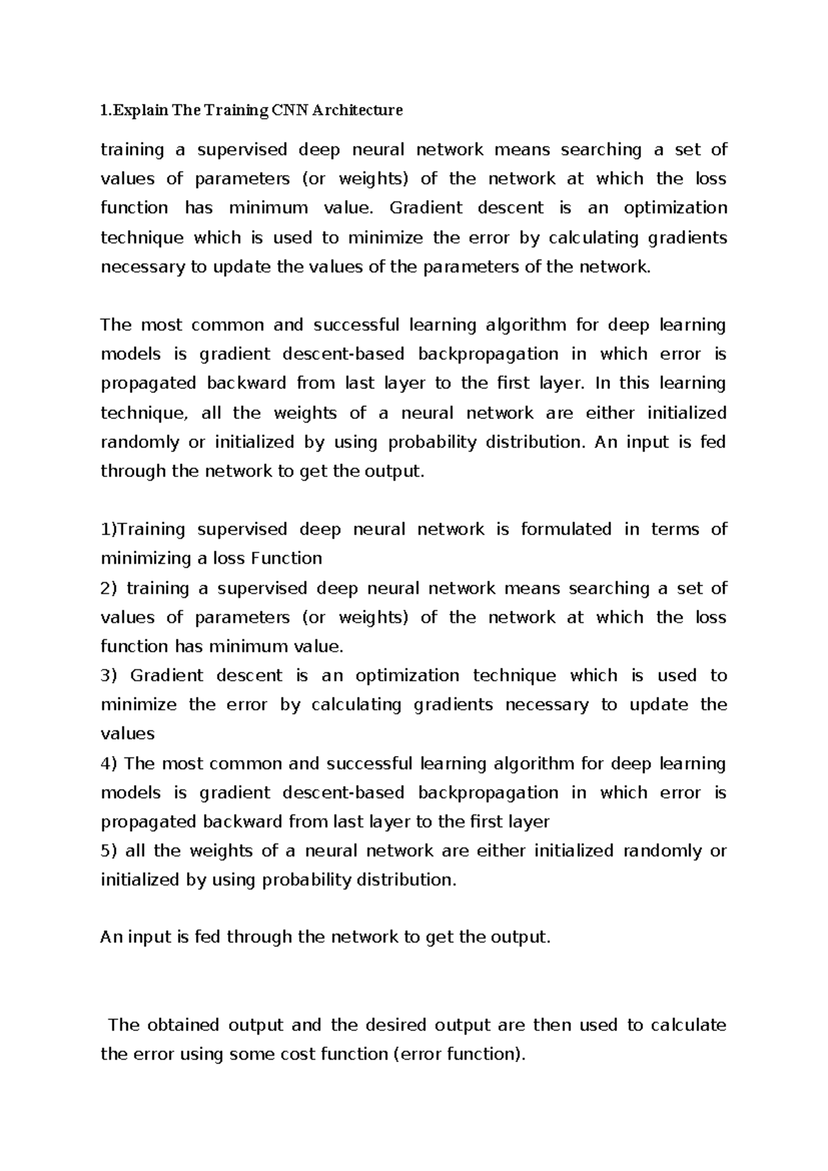 Deep2CIE: Training CNN Architecture and Gradient Descent Techniques ...