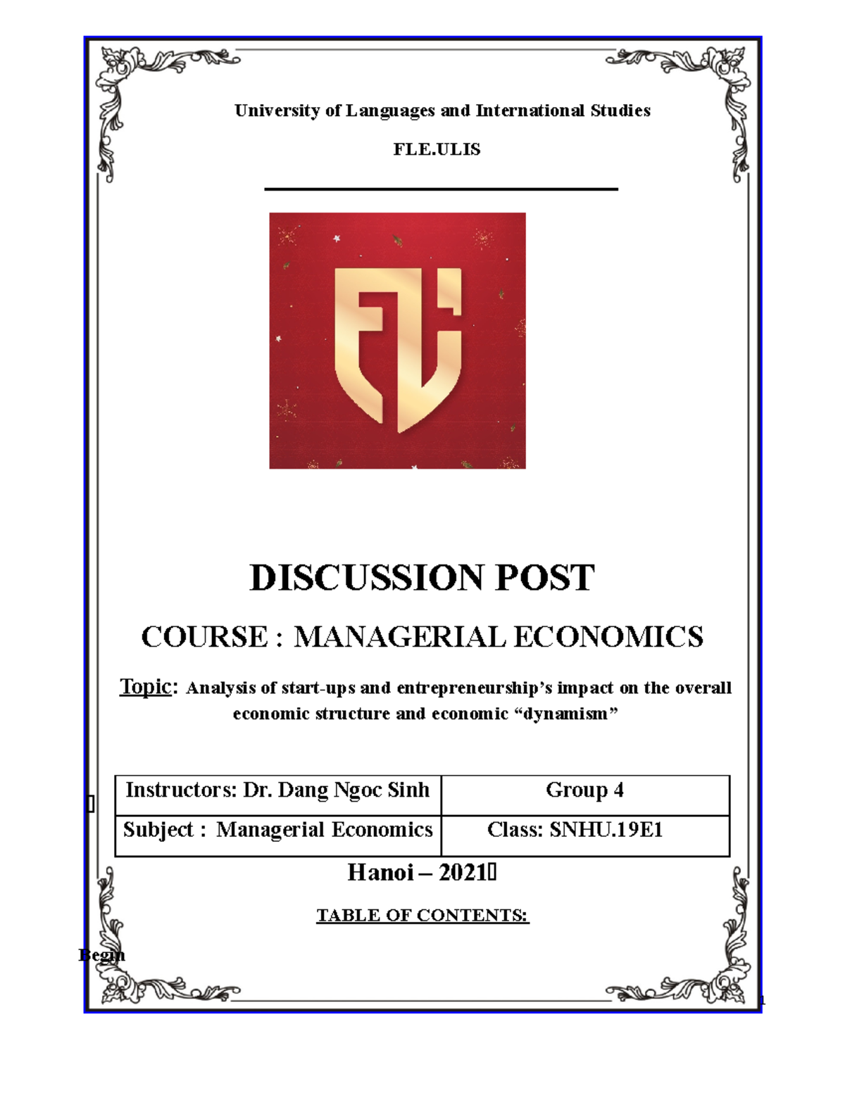 Group 4 Managerial Economics Project - Ngữ pháp tiếng Trung - Studocu