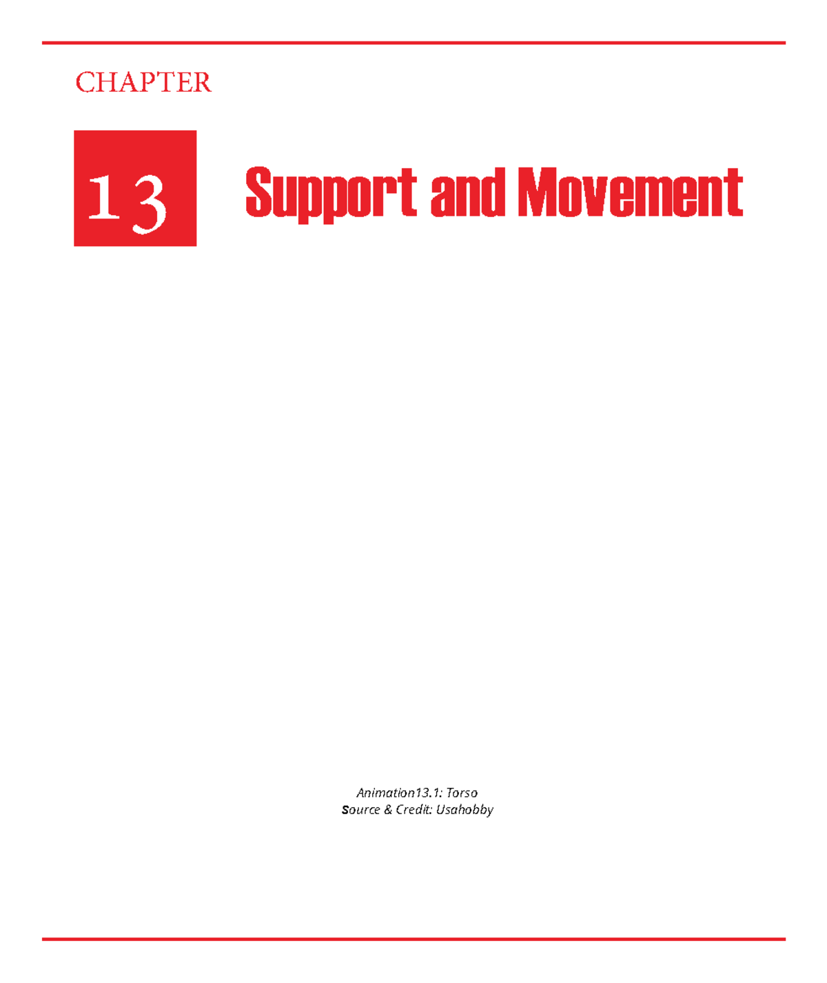 Chapter 13: Support and Movement in Human Anatomy - Studocu