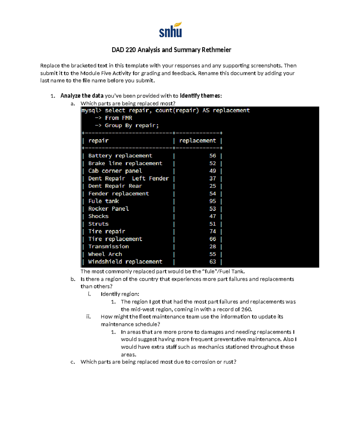 Dad 220 Analysis And Summary Rethmeier Dad 220 Analysis And Summary