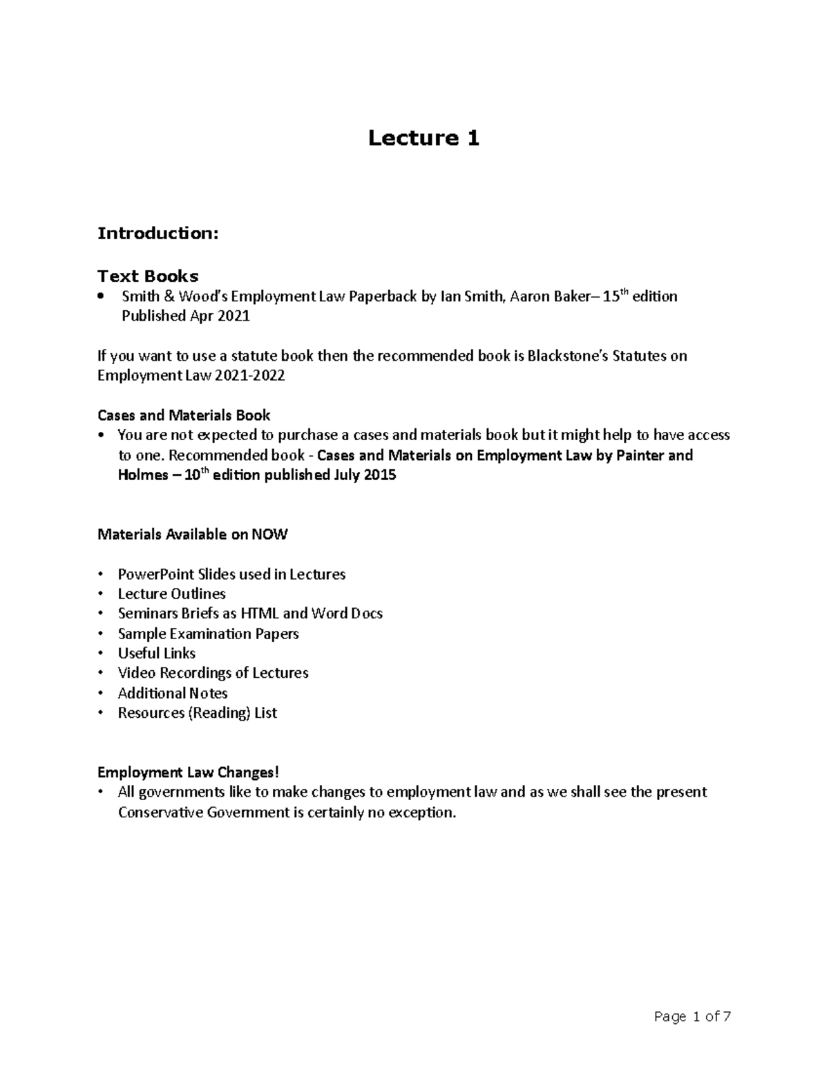 Lecture 1 EML - Lecture 1 Introduction: Text Books Smith & Wood's ...