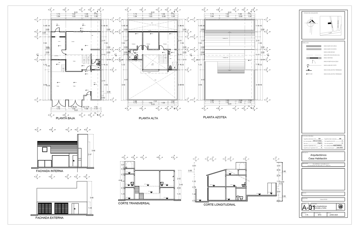 Plantas Arquitectónicas y Cortes - 1a Grafica - Studocu