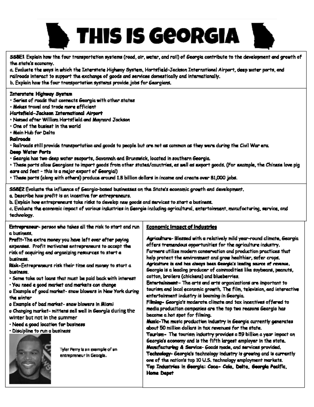 Final Exam Study Notes for Biology 101 - THIS IS GEORGIA SS8E1 Explain ...