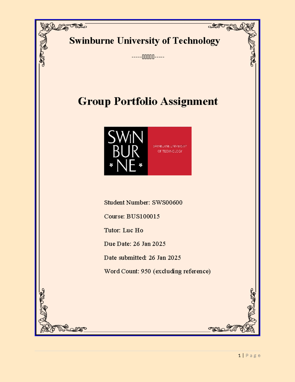 Group Portfolio on Design Thinking: BUS Course Assignment - Studocu