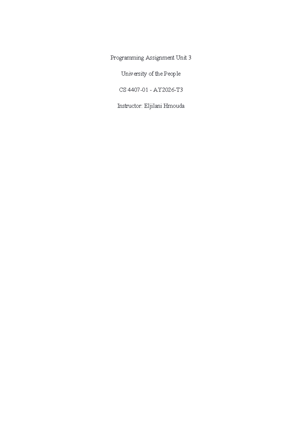 CS 4407 Programming Assignment 3: Multiple Linear Regression Analysis ...