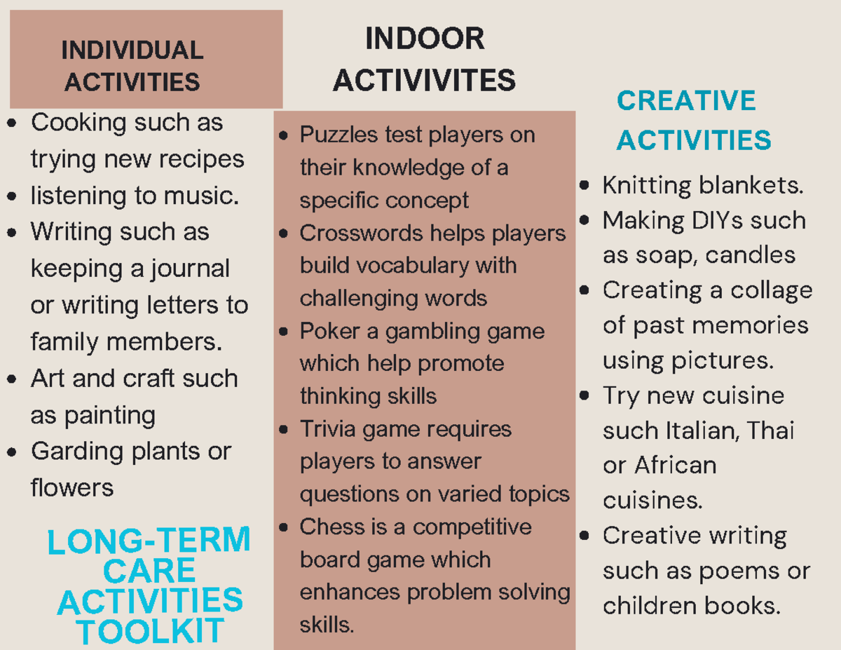 Individual Activities - Puzzles test players on their knowledge of a ...