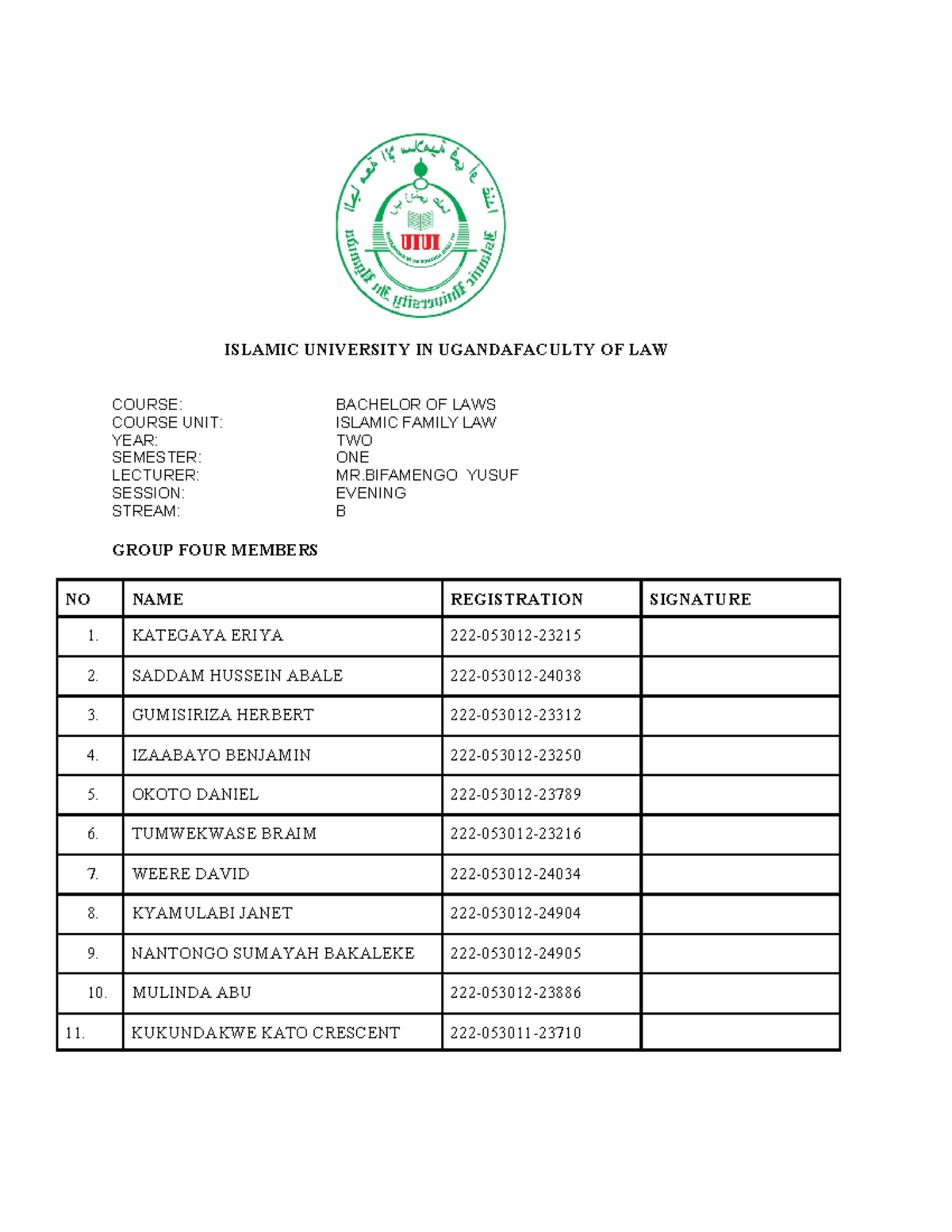 Islamic Family Law (LAW 101): Obligations in Islamic vs. Secular Law ...