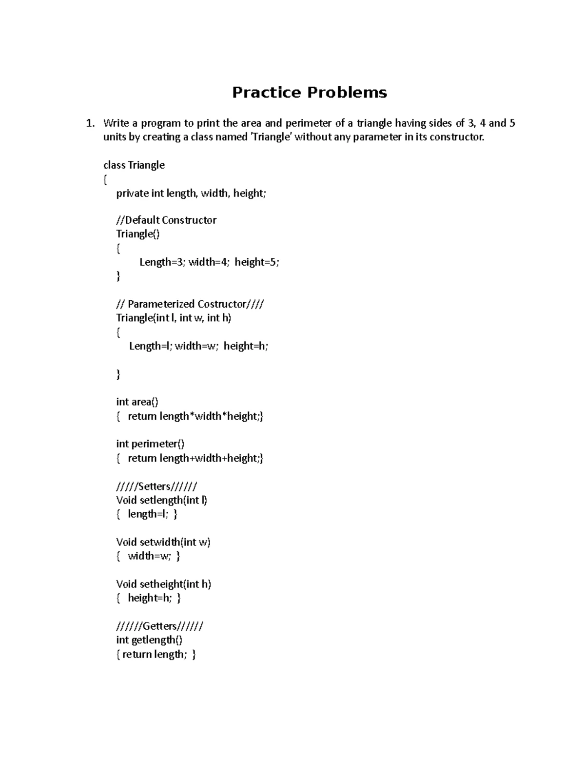 CS-3B Lab #8: Exploring Interfaces in Object Oriented Programming - Studocu
